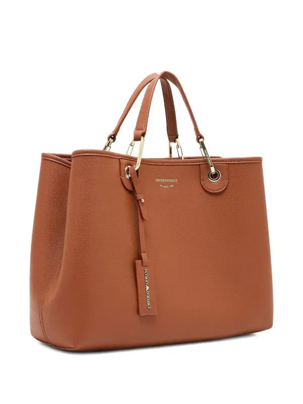 Emporio Armani Logo Shopper Bag - Brown