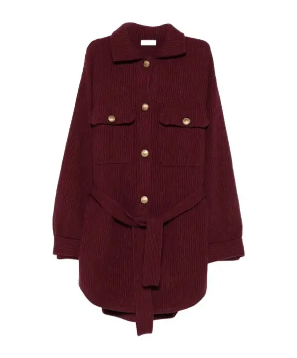 Brunello Cucinelli Belted Buttoned Ribbed Cardigan