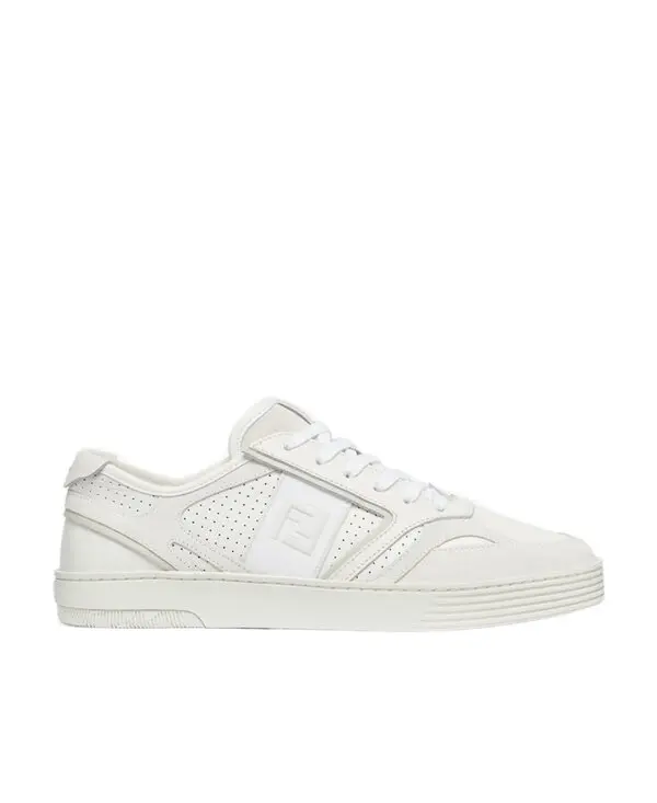 Fendi Ff Motif Low-top Sneakers - White