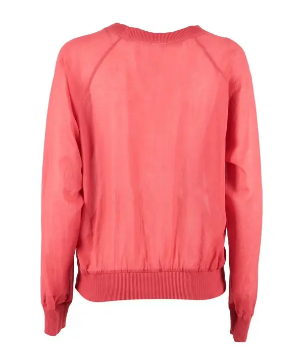 Aspesi Garment-dyed Voile Blouse - Red