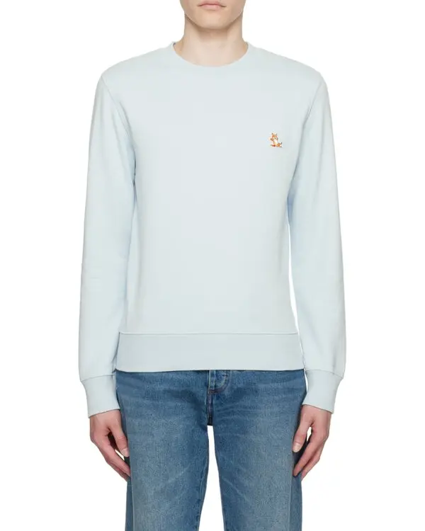 Maison Kitsuné Fox Patch Crewneck Sweatshirt