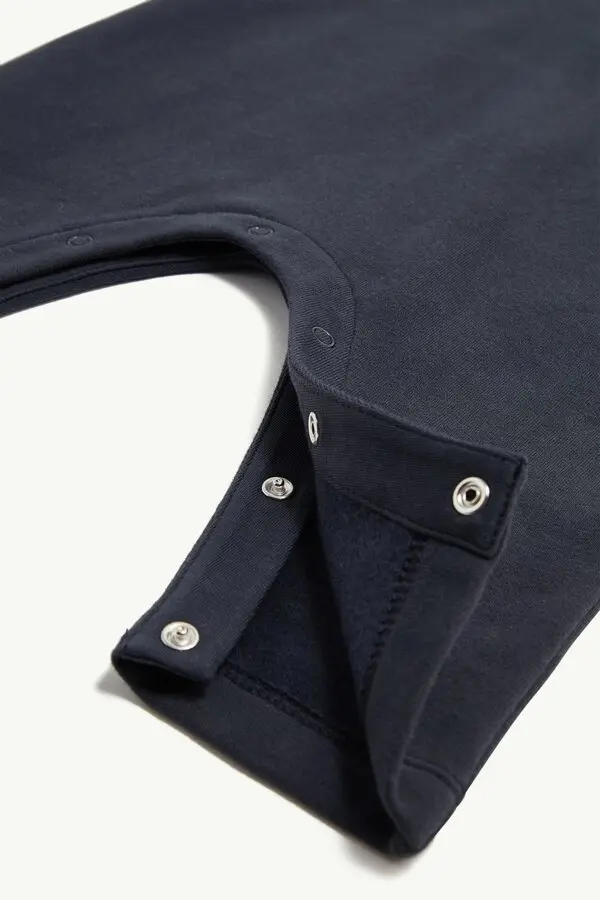 Moncler Embroidered Logo Baby Grow With Classic Collar