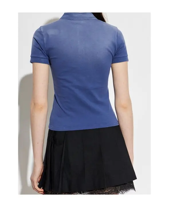 Acne Studios Sprayed Polo T-shirt - Dark Navy