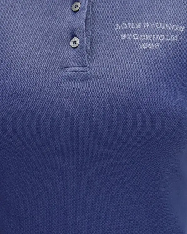 Acne Studios Sprayed Polo T-shirt - Dark Navy