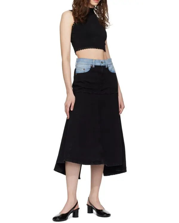 Victoria Beckham V-neck Cropped Top With Decorative Trim