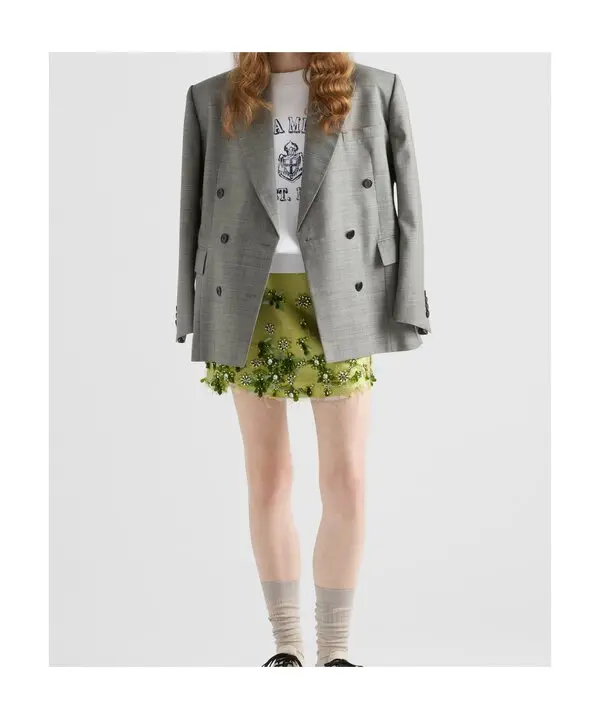 Prada Double-breasted Tailored Blazer
