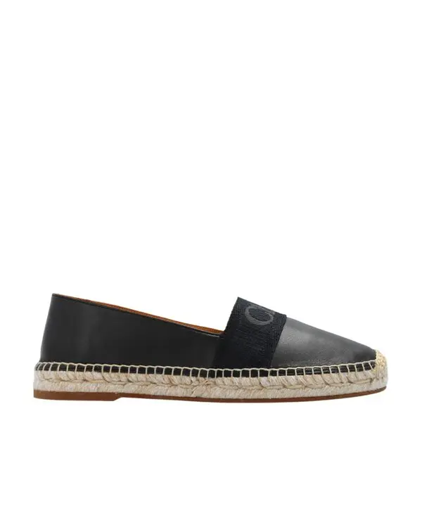 Chloé Piia Embroidered Logo Espadrilles
