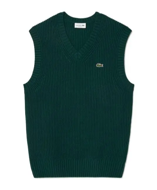 Lacoste Sleeveless V-neck Wool Vest