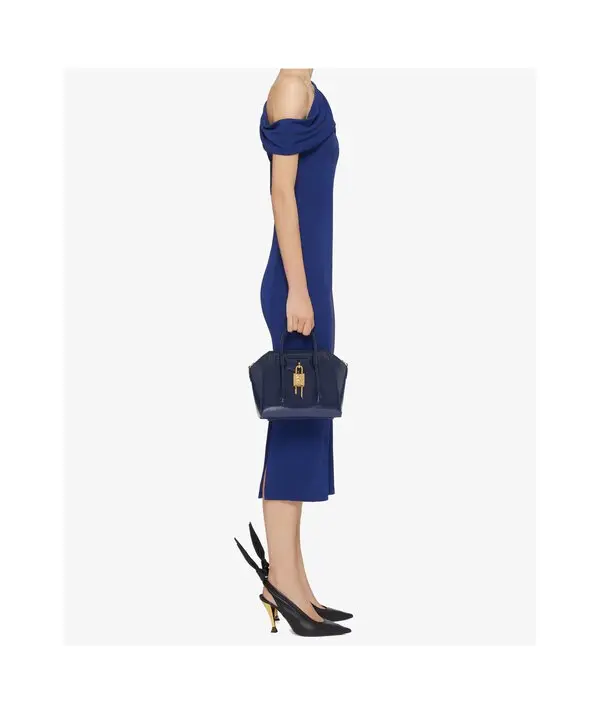 Givenchy Asymmetrical Draped Crepe Midi Dress