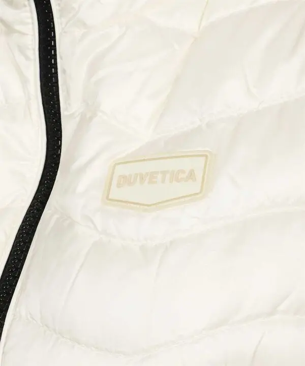 Duvetica Quilted Flare Hem Vest - White