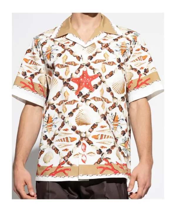 Dolce & Gabbana Dolce Gabbana Shell Printed Hawaii Poplin Shirt
