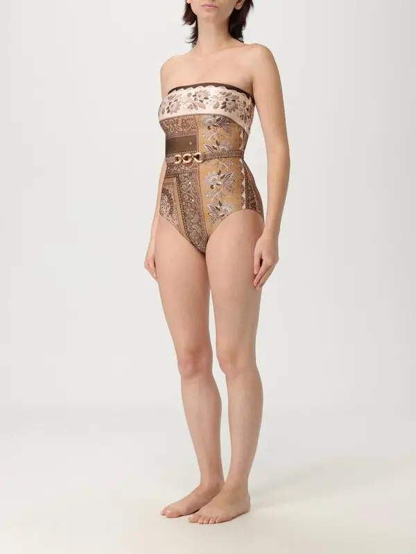 Zimmermann Lucky Bandeau One Piece Swimsuit