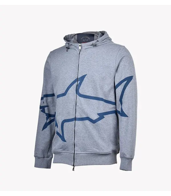 PAUL  SHARK Paul & Shark Logo Hooded Zip Up Jacket