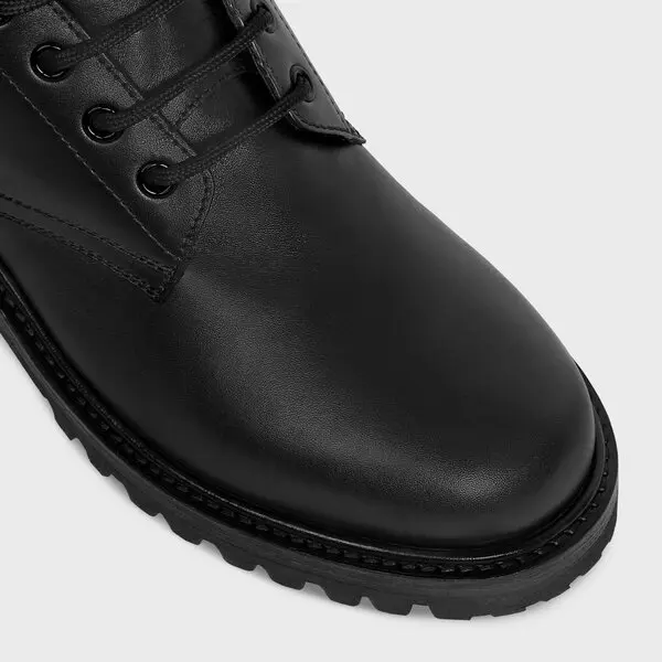 Celine Round Head Buckled Zip Up Boots