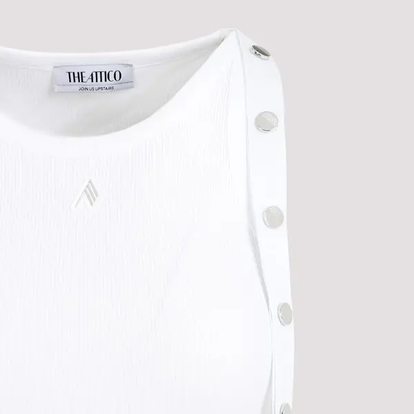 Attico Stud Detail Cotton Tank Top