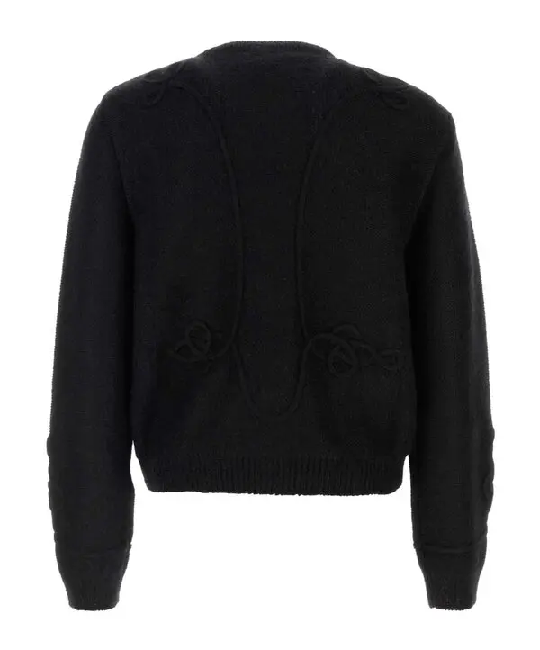 Alexander McQueen Embellished Crewneck Cardigan