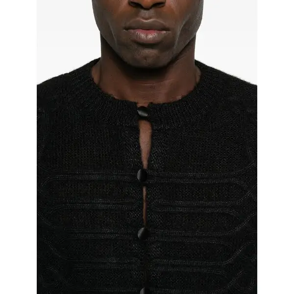 Alexander McQueen Embellished Crewneck Cardigan