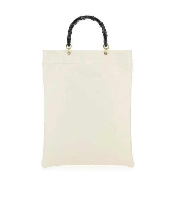 JIL SANDER Logo Croc Effect Tote Bag - White