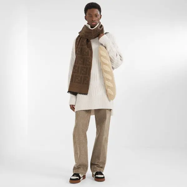 Fendi Ff Monogrammed Scarf