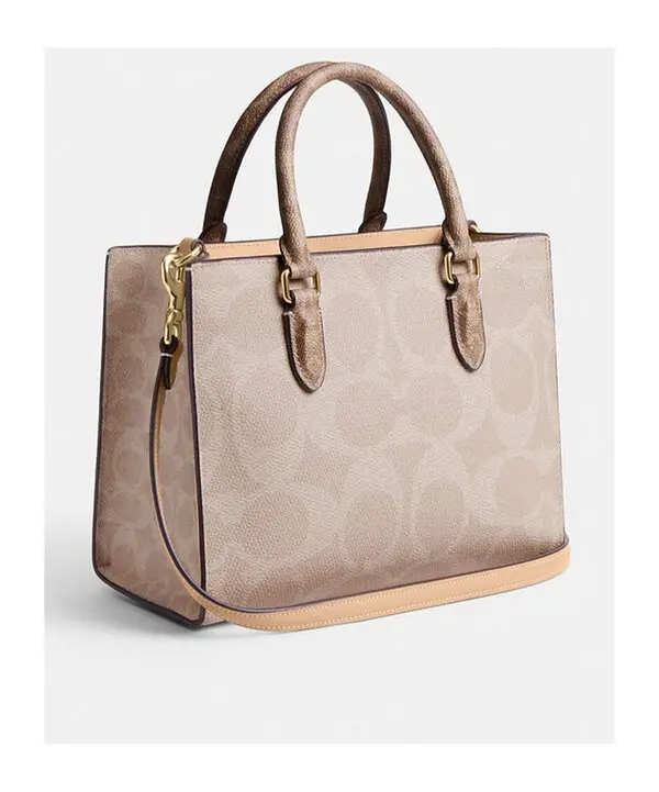 COACH Patterned Top Handle Bag