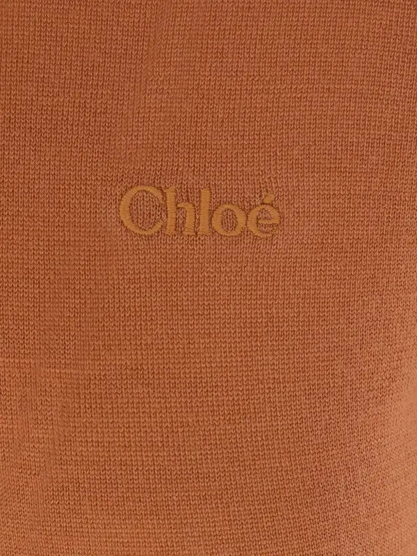 Chloé Crewneck Knitted Jumper With Long Sleeves