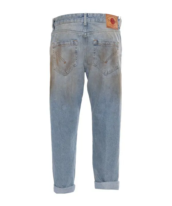 DONDUP Koons Tapered Distressed Jeans - Gray
