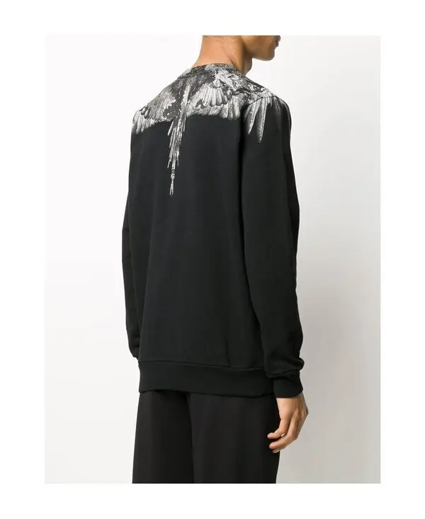 MARCELO BURLON COUNTY OF MILAN Wings Print Sweatshirt - Black