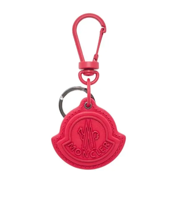 Moncler Logo Pendant Keychain - Scarlet