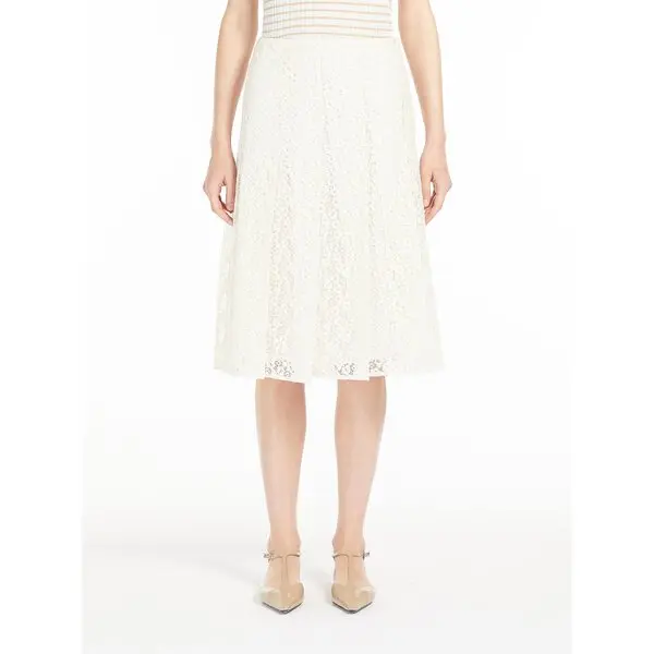 Max Mara Lace Pattern Skirt