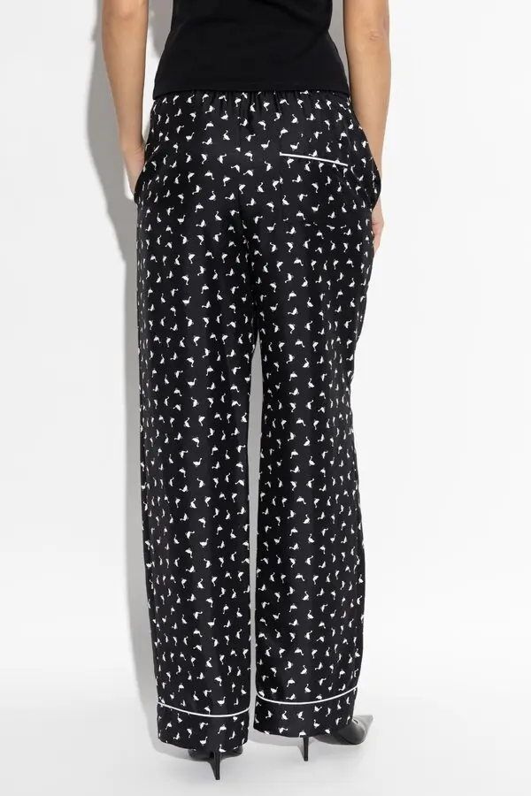 Moschino Printed Satin Trousers