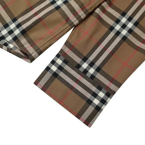 Burberry Slim Fit Check Stretch Cotton Shirt