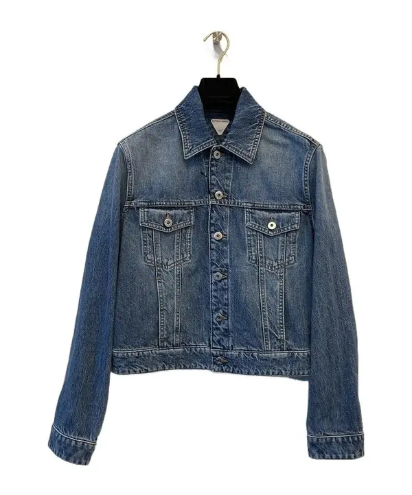 Bottega Veneta Long-sleeved Denim Jacket - Blue