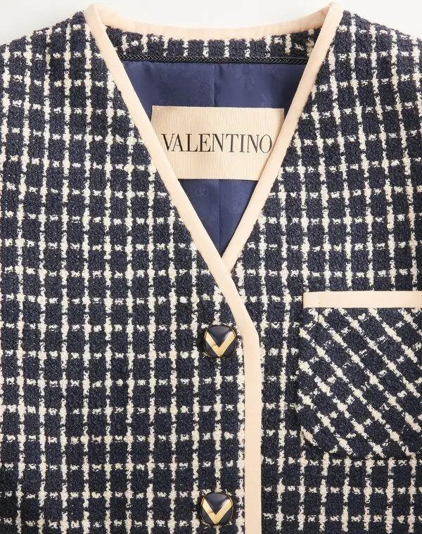 Valentino Garavani V-neck Button-up Jacket
