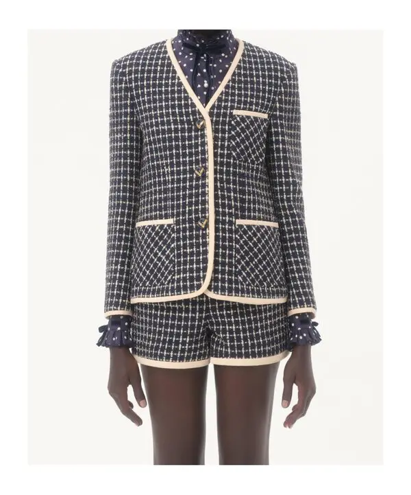Valentino Garavani V-neck Button-up Jacket