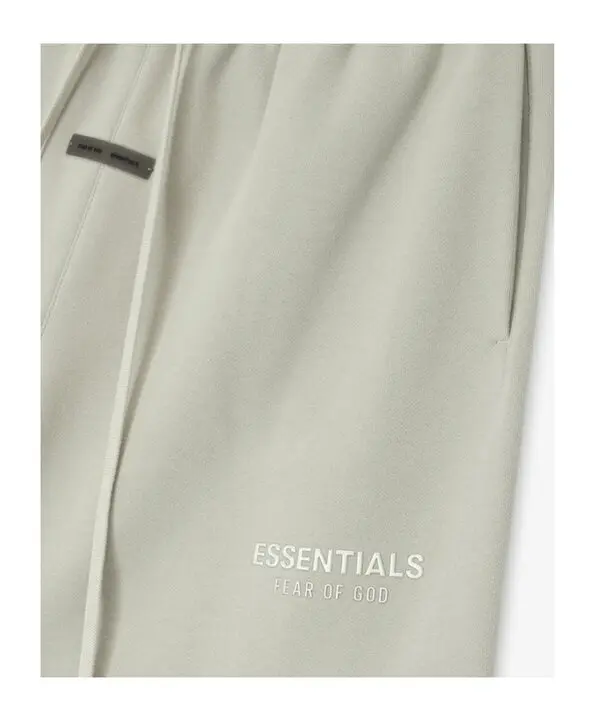 Fear Of God Logo Embroidered Elasticated Waist Shorts - Gray