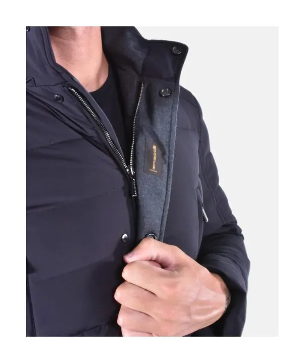 MOORER Long-sleeved Quilted Jacket With Hood
