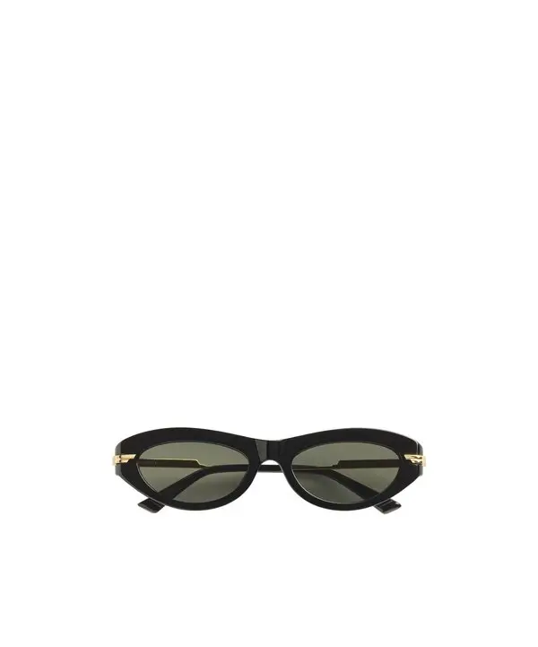 Bottega Veneta Cat Eye Full Rim Sunglasses - Black