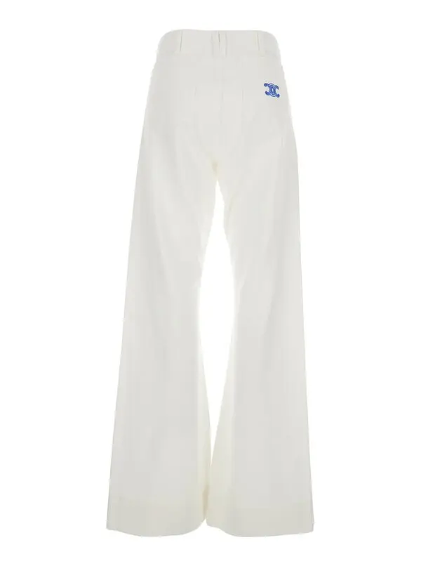 Celine Flare Jeans In Cotton Denim