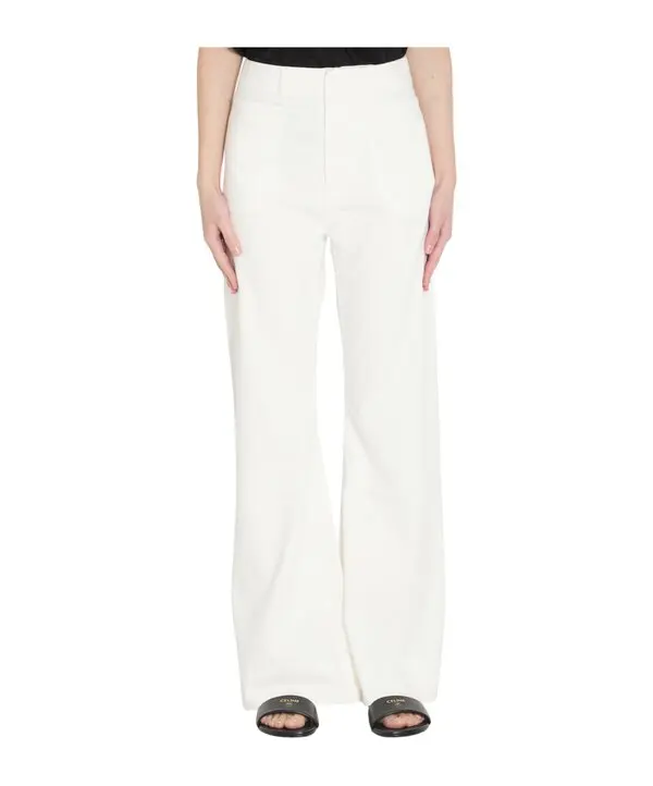 Celine Flare Jeans In Cotton Denim
