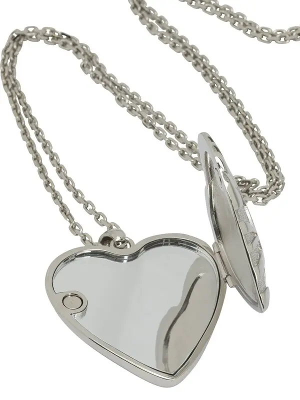 Emilio Pucci Heart Pendant Necklace - Gray