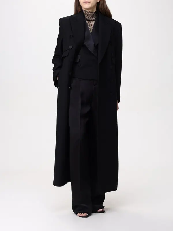 Dolce & Gabbana Long Double-breasted Tuxedo Coat