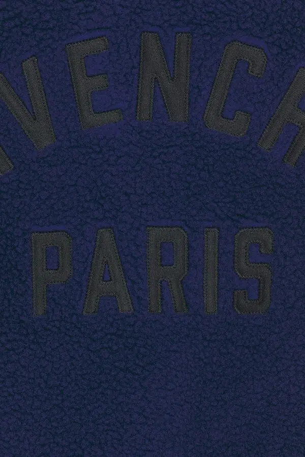 Givenchy Wool Fleece Bomber With Paris Embroidery