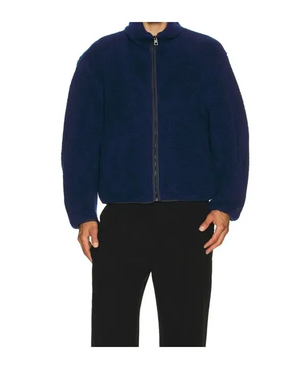 Givenchy Wool Fleece Bomber With Paris Embroidery
