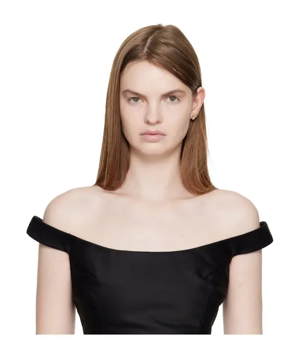 Sophie Bille Brahe Croissant Fleur Single Earring