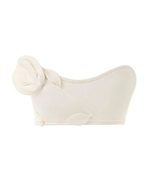 Zimmermann Matchmaker Rose Cropped Bra - Ivory