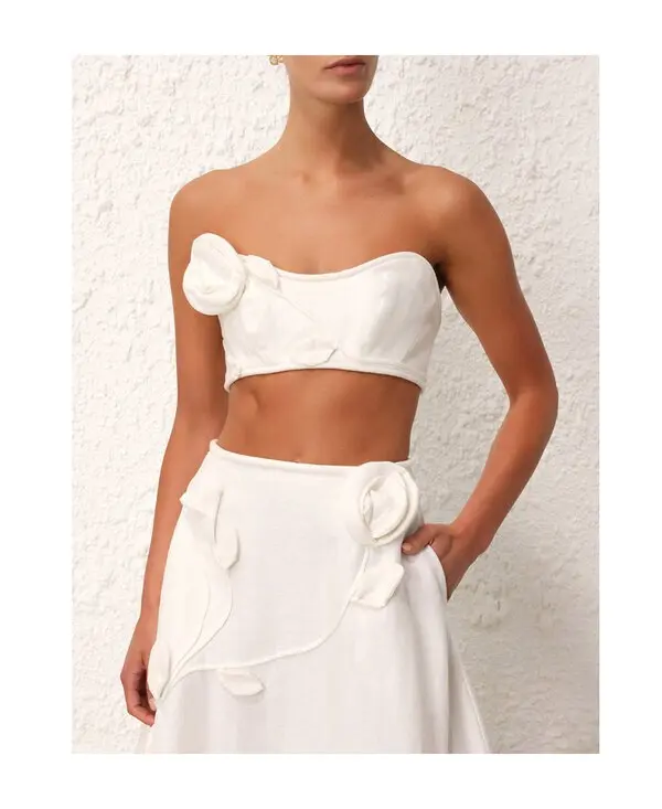Zimmermann Matchmaker Rose Cropped Bra