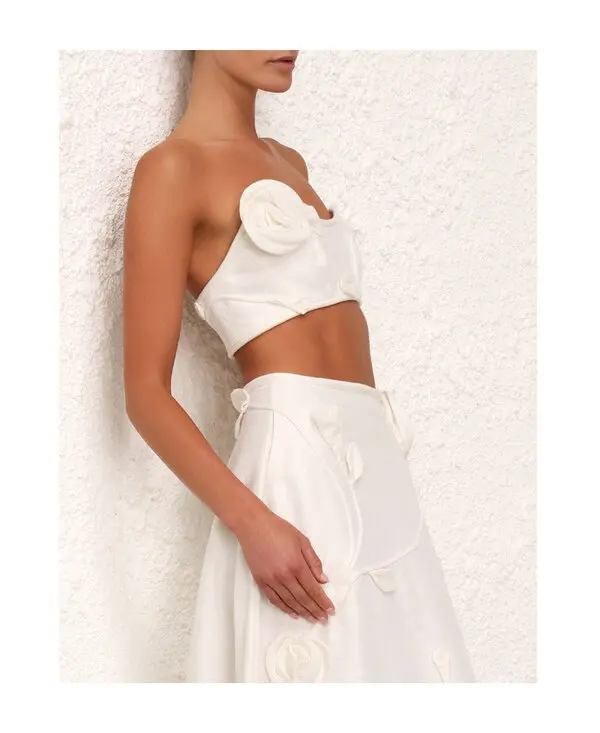 Zimmermann Matchmaker Rose Cropped Bra