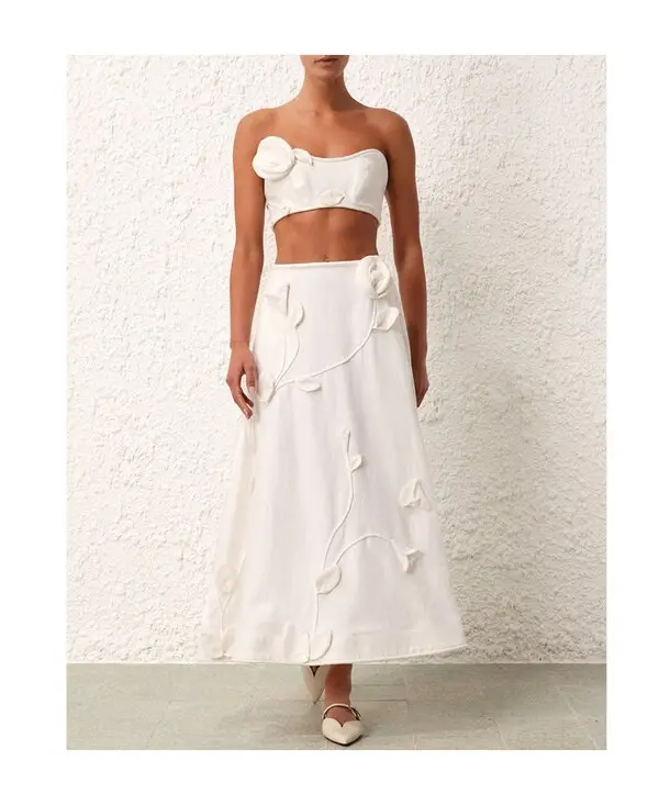 Zimmermann Matchmaker Rose Cropped Bra