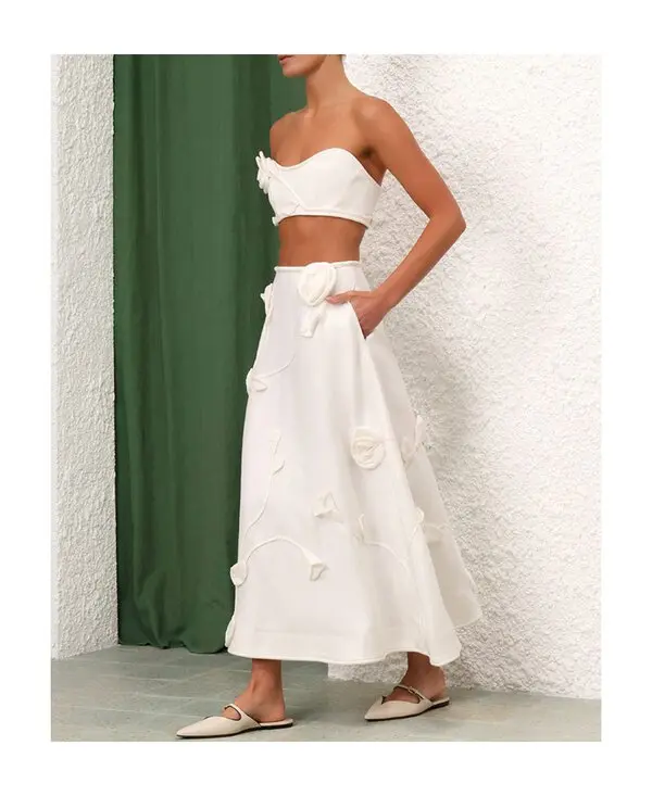 Zimmermann Matchmaker Rose Cropped Bra