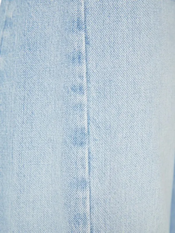 MOTHER Half Pipe High-rise Wide-leg Jeans - Blue